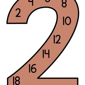 DESERT NEUTRAL Skip Counting Large Number Display | Boho Vibes ...