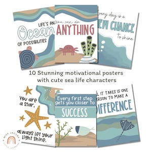 Motivational Classroom Posters | Growth Mindset Bulletin Board | Cute ...