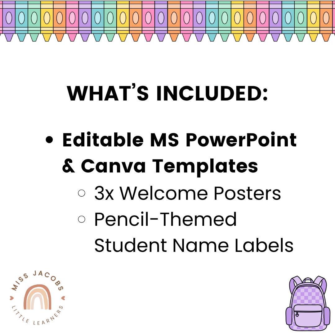 Pencils Door Display Cutesy Classroom Decor, Back to School Theme ...