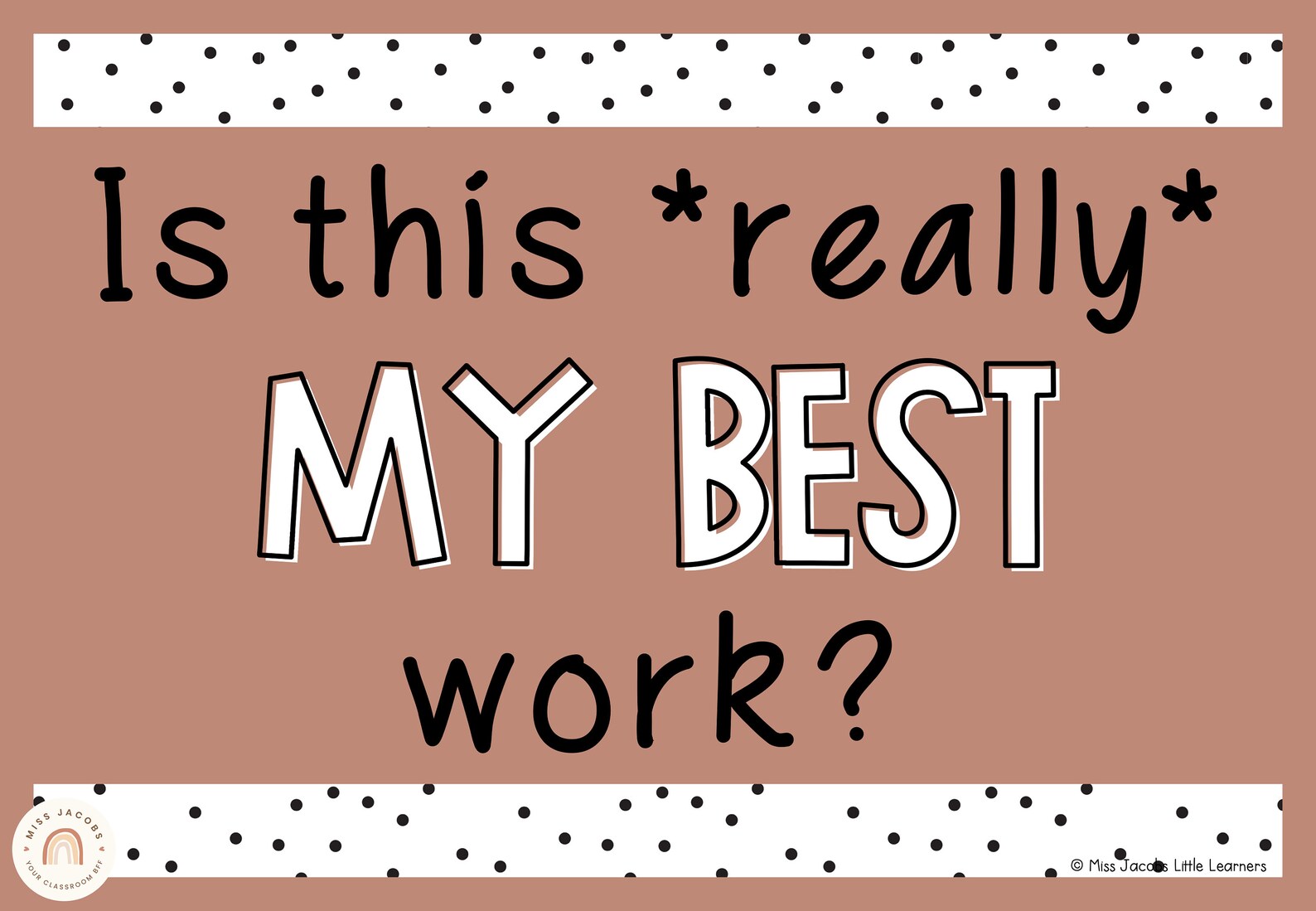 SPOTTY BOHO Growth Mindset Posters Neutral Rainbow Classroom - Etsy