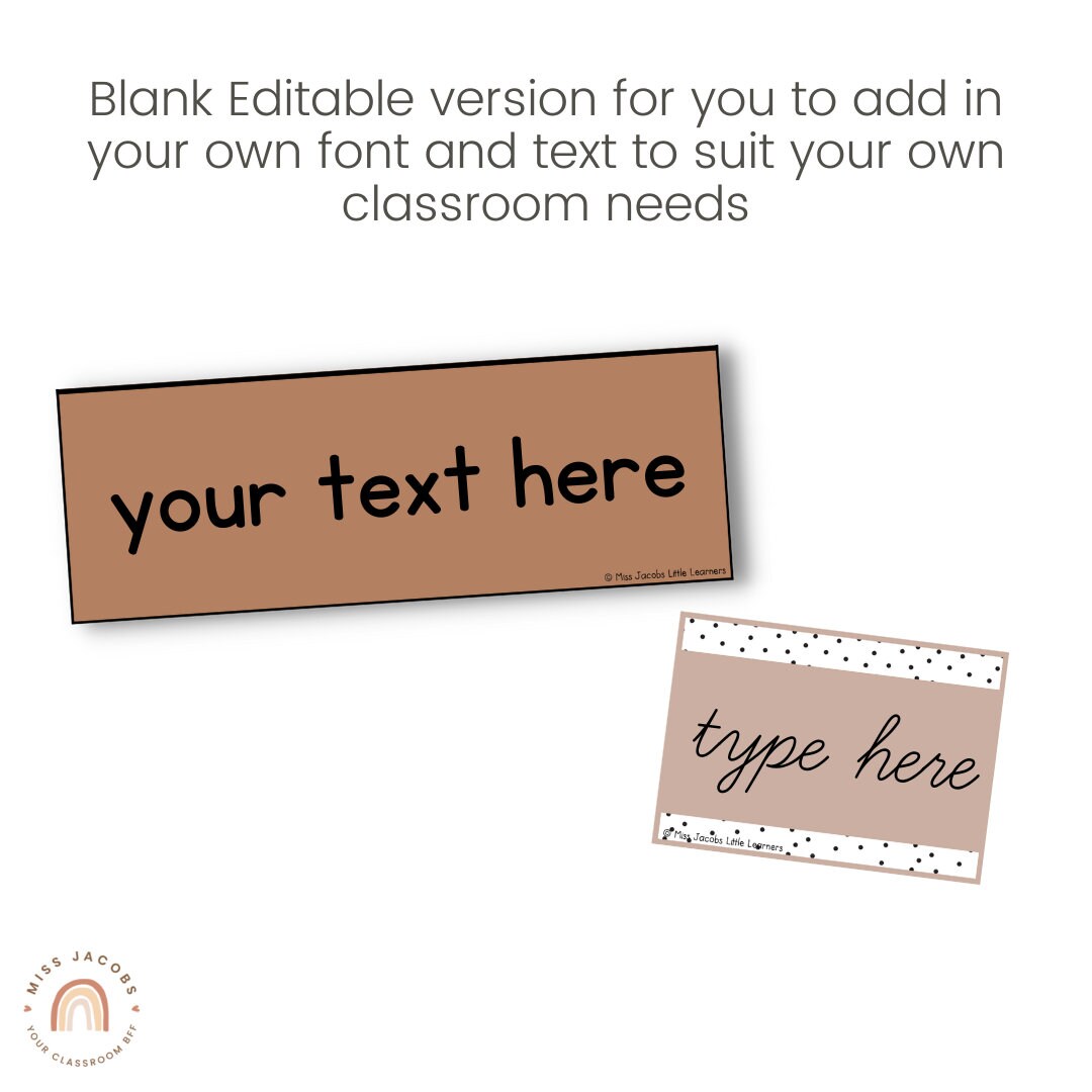 Flip Calendar | Spotty Neutrals Ombre Classroom Themed Decor | Editable ...