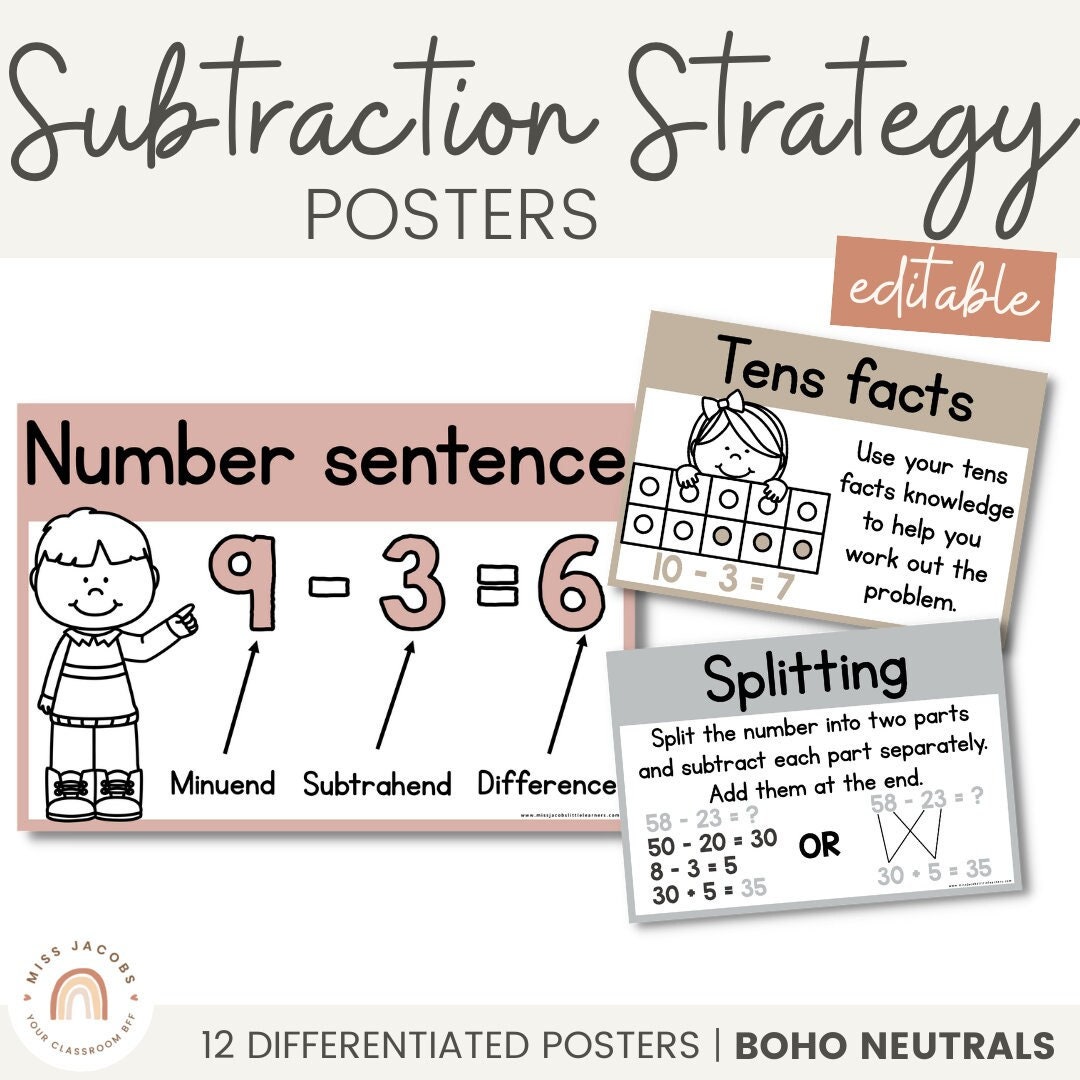 NEUTRAL Subtraction Strategy Posters | Boho Neutral Colour Palette ...