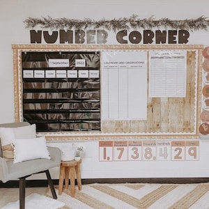 DESERT NEUTRAL Place Value Display | Boho Vibes Classroom Decor - Etsy