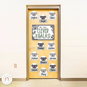 Koala Classroom Door Sign, Editable Welcome Posters + Name Labels or ...