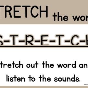 NEUTRAL Decoding Reading Strategy Posters Boho Color Palette | Etsy