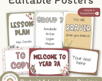 Editable Classroom Posters | Australiana Classroom Decor | Australian ...