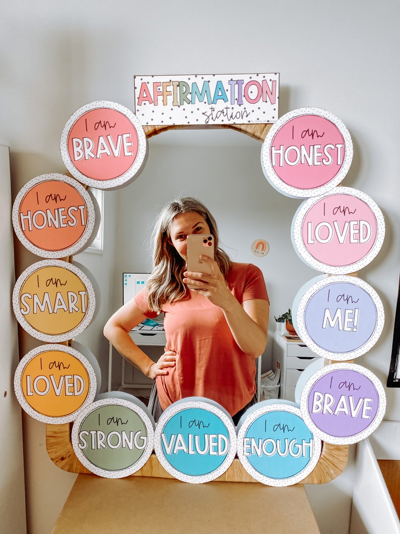 Affirmation Station SPOTTY BRIGHTS EDITABLE - Etsy