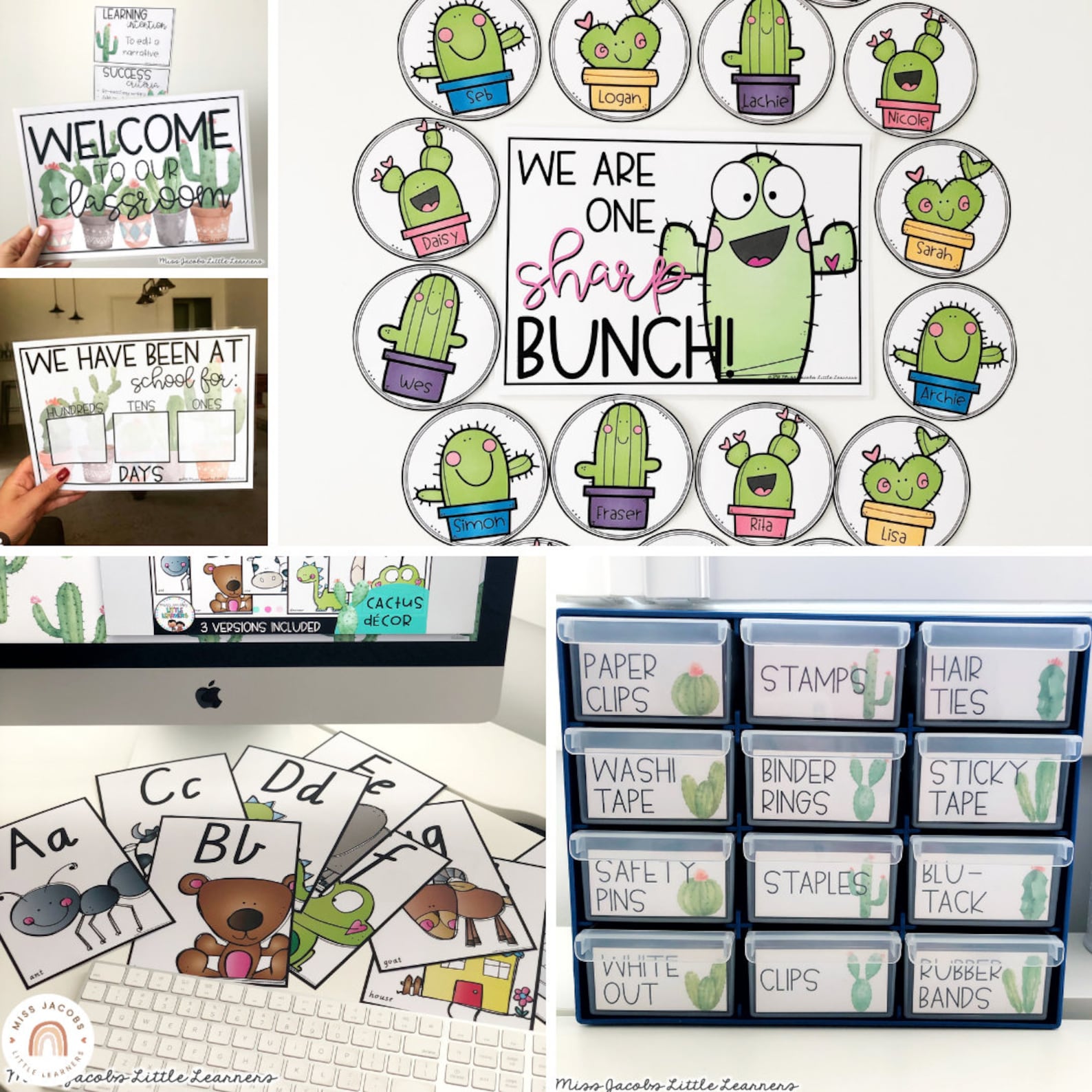 CACTUS and Succulent Classroom Decor Bundle - Etsy