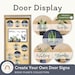 Modern Boho Plants Door Display | Editable Rustic Classroom Decor - Etsy