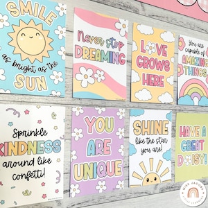 Motivational Classroom Posters | Growth Mindset Bulletin Board | Daisy ...