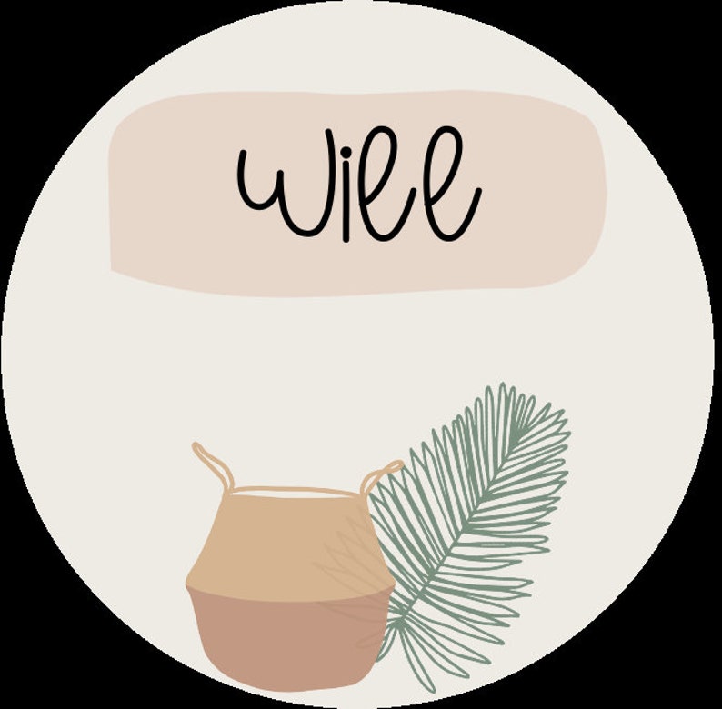 BOHO VIBES Door Display Affirmation Station Editable - Etsy