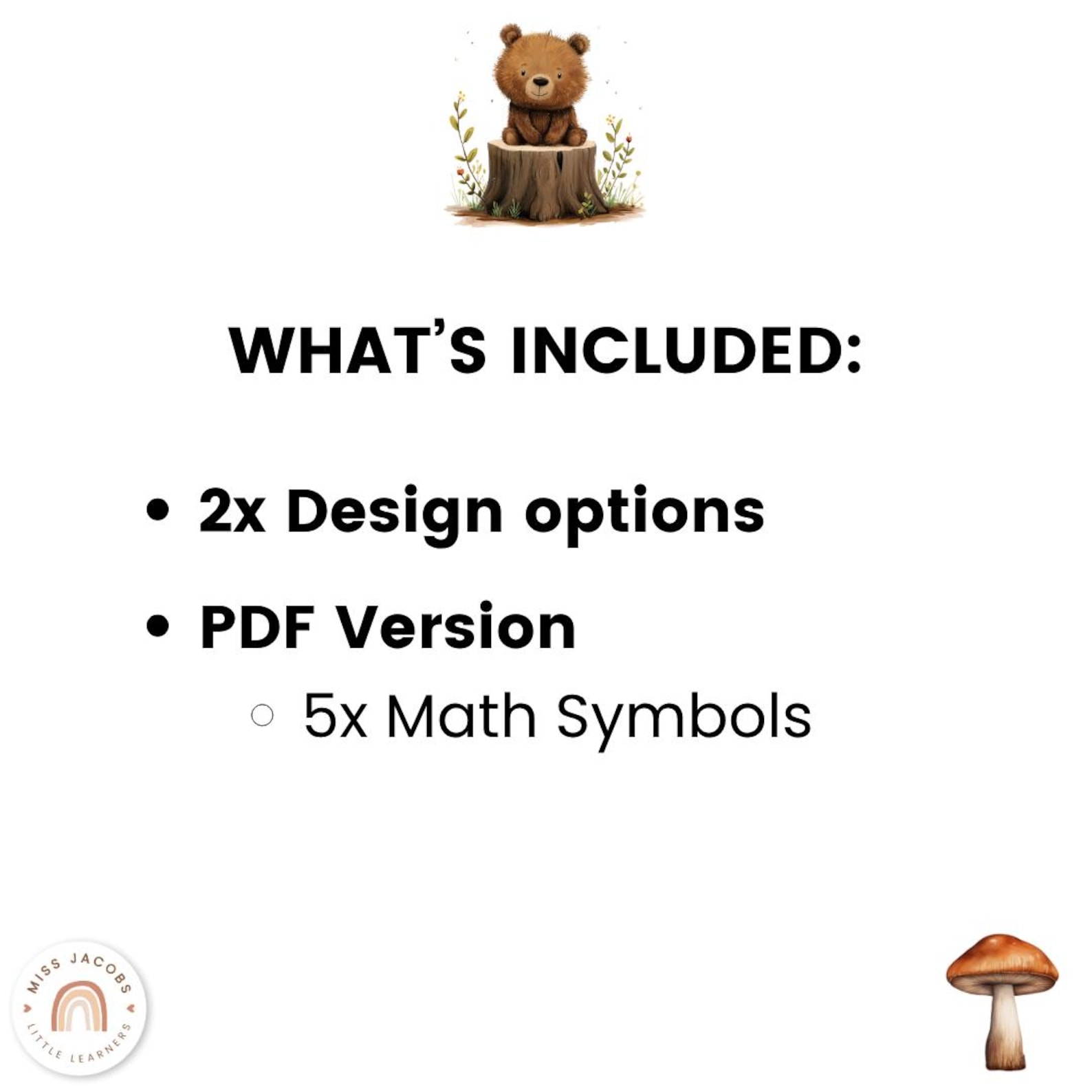 Math Symbols Posters Printable, Large Neutral Theme Math Operation ...