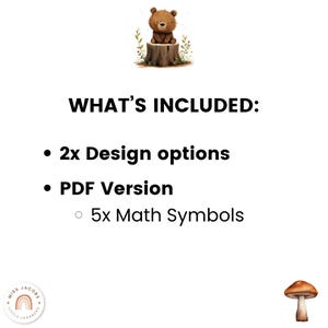 Math Symbols Posters Printable, Large Neutral Theme Math Operation ...