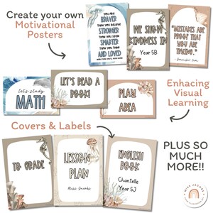 Editable Classroom Posters Modern Ocean Classroom Decor - Etsy