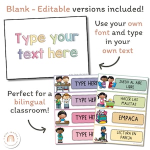 Visual Timetable | PASTELS | Editable - Etsy