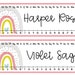 MODERN RAINBOW Student Desk Plate | Name Tags | Editable | Calm Colors ...