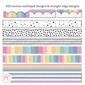 Bulletin Board Borders | Spotty Pastels Classroom Decor | Printable ...
