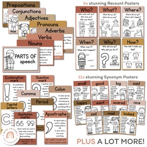 English Posters Bundle BOHO VIBES Desert Neutral Classroom Decor ...