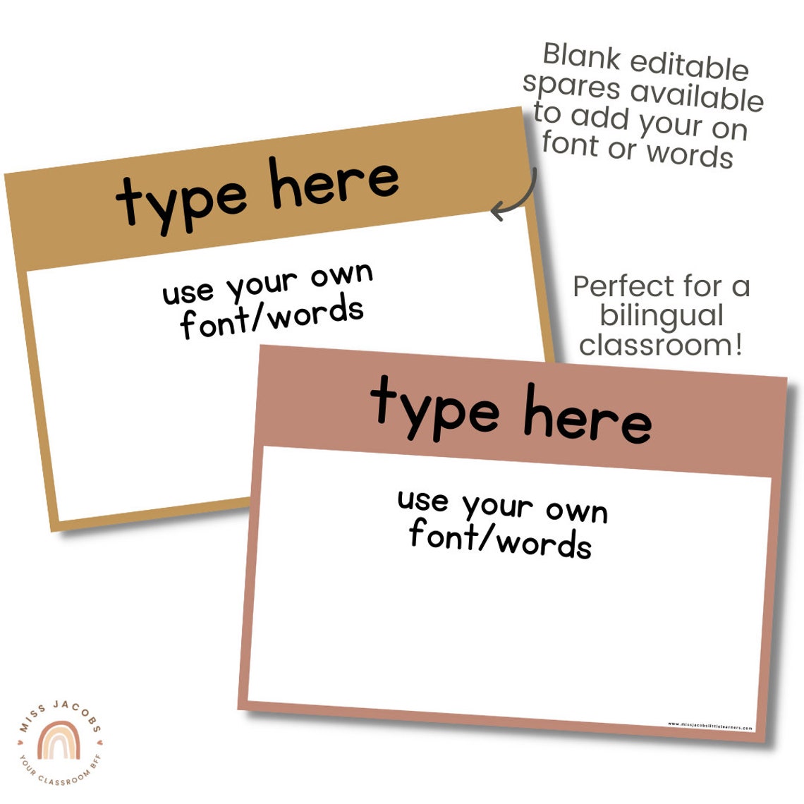 NEUTRAL Parts of Speech Posters | Boho Color Palette | Neutral ...