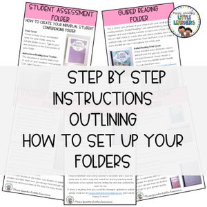 Guided Reading Folder - Reading Assessment Forms and Checklists - Etsy