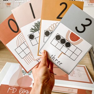 BOHO VIBES Number Posters | Ten Frames | Desert Neutral Classroom Decor ...