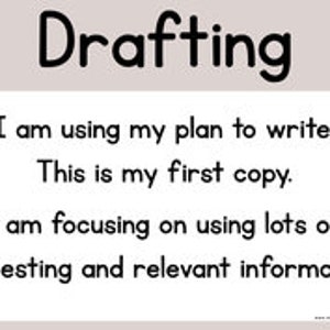 CALM COLORS Writing Process Posters | English Posters | Modern Rainbow ...