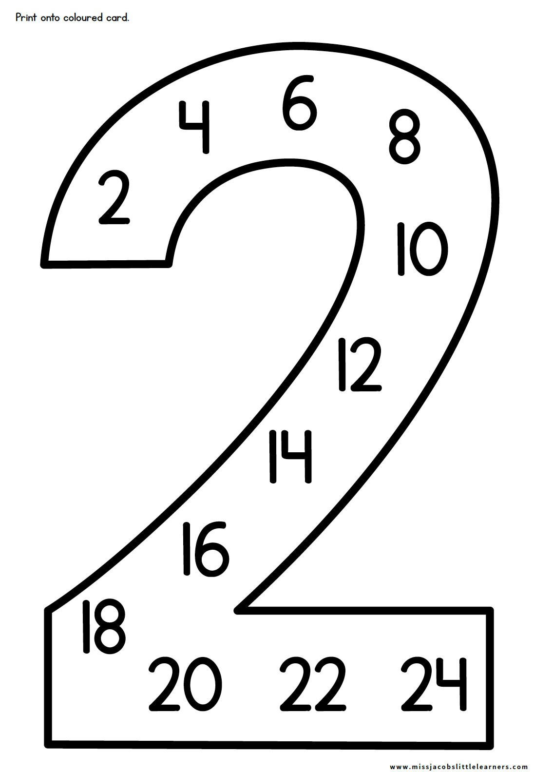 Skip Counting Large Number Display Black Basics Classroom - Etsy