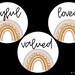 BOHO RAINBOW Affirmation Station Positive Affirmations Mirror Display ...