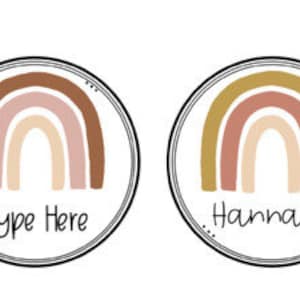 BOHO RAINBOW Classroom Door Display | Editable | Neutral Rainbow ...