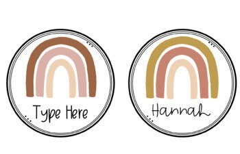 BOHO RAINBOW Classroom Door Display Editable Neutral - Etsy Australia