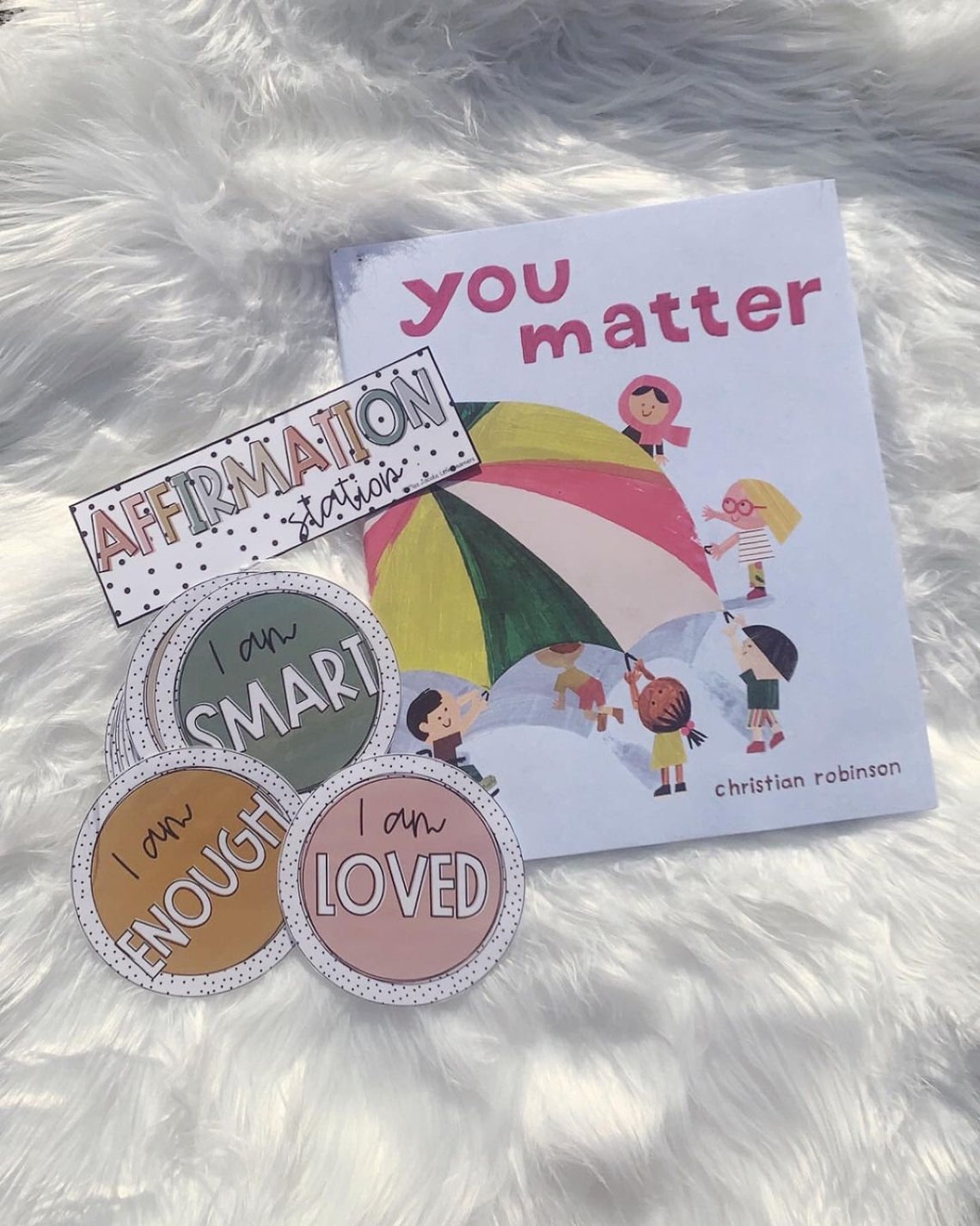 Affirmation Station SPOTTY BOHO | Positive Affirmations Mirror Display ...