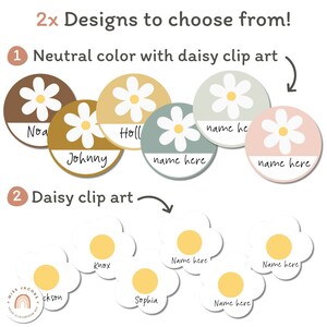 Daisy Door Display or Bulletin Board | Daisy Gingham Classroom Decor - Etsy