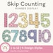 Skip Counting | Multiples Large Number Display | Muted Rainbow ...