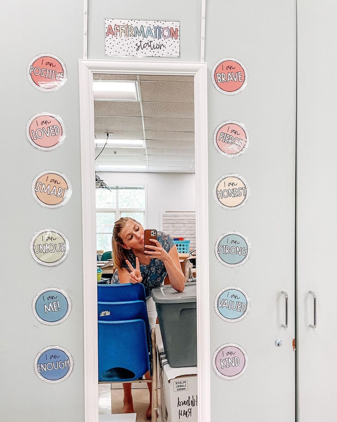 Affirmation Station SPOTTY PASTELS Editable - Etsy