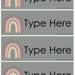 BOHO RAINBOW Classroom Labels Bundle Editable Neutral Rainbow Classroom ...