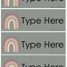 BOHO RAINBOW Classroom Labels Bundle Editable Neutral - Etsy