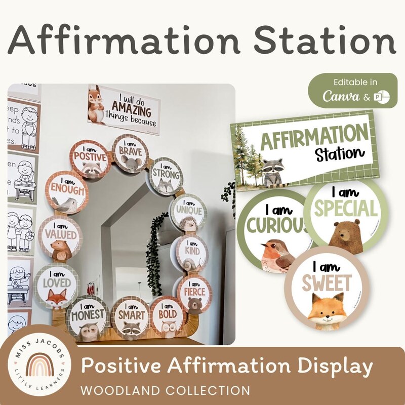 I Am Affirmations Mirror - Etsy