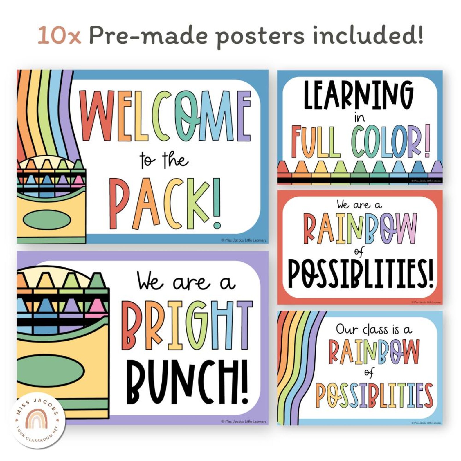 Crayon Door Display, Editable Welcome Door Signs + Student Name Labels ...
