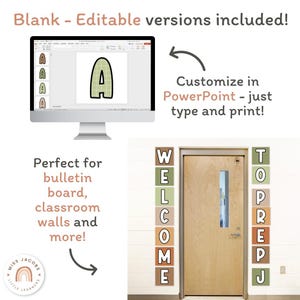 Woodland Bulletin Board Letters, Nature Theme Custom Back to School Kit ...