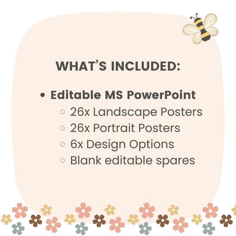 Editable Classroom Posters | Daisy Gingham Neutrals Classroom Decor - Etsy