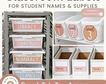 Spotty Boho Classroom Decor Bundle, Rainbow Calm Colors Classroom Theme ...