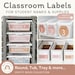 Classroom Labels | SPOTTY BOHO | Editable - Etsy UK