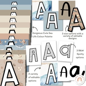 Bulletin Board Lettering Pack Modern Classroom Decor Editable - Etsy