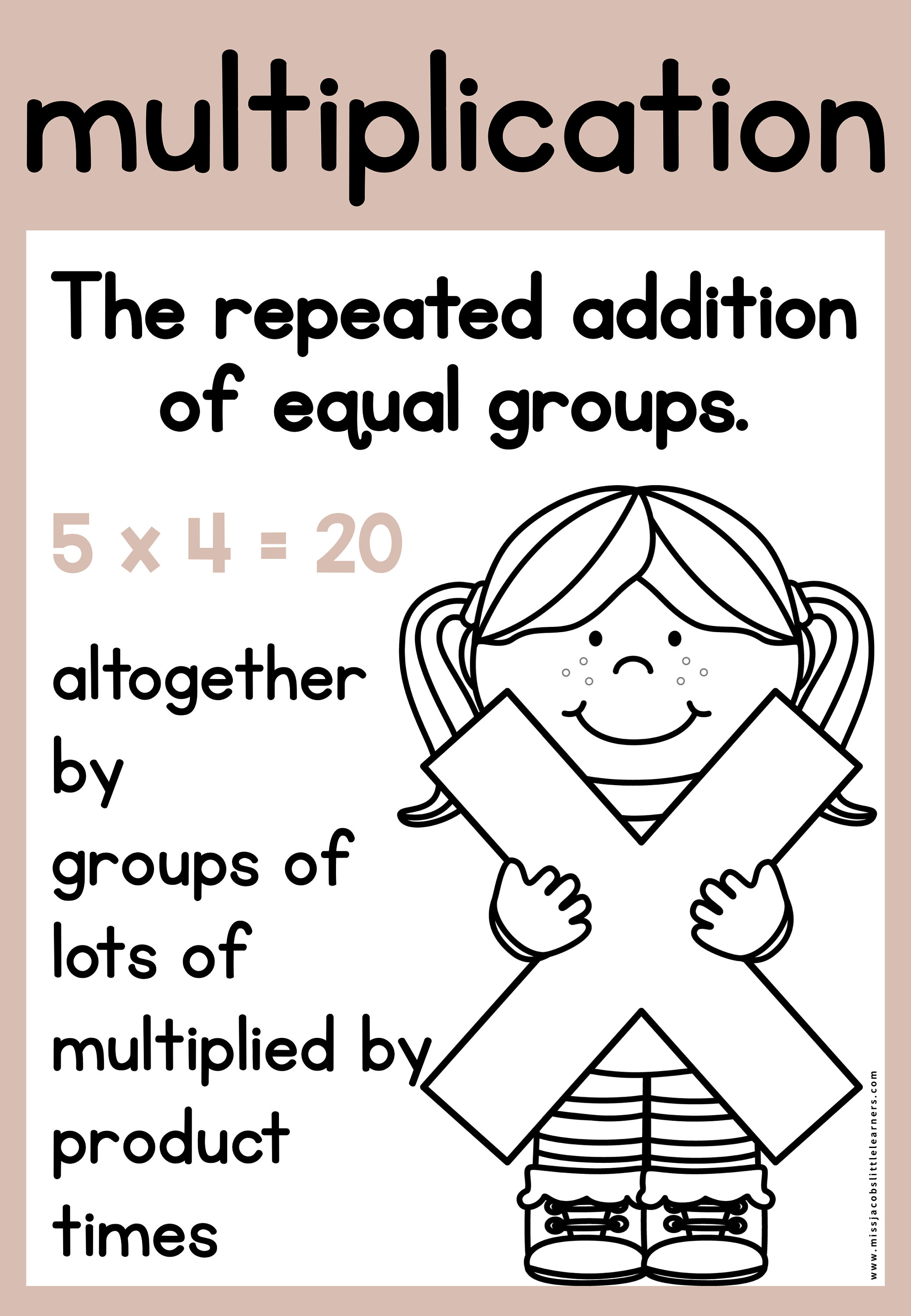 DESERT NEUTRAL Math Operation Posters Boho Vibes Classroom | Etsy