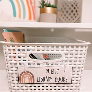 BOHO RAINBOW Classroom Decor Bundle | Editable | Neutral Rainbow ...