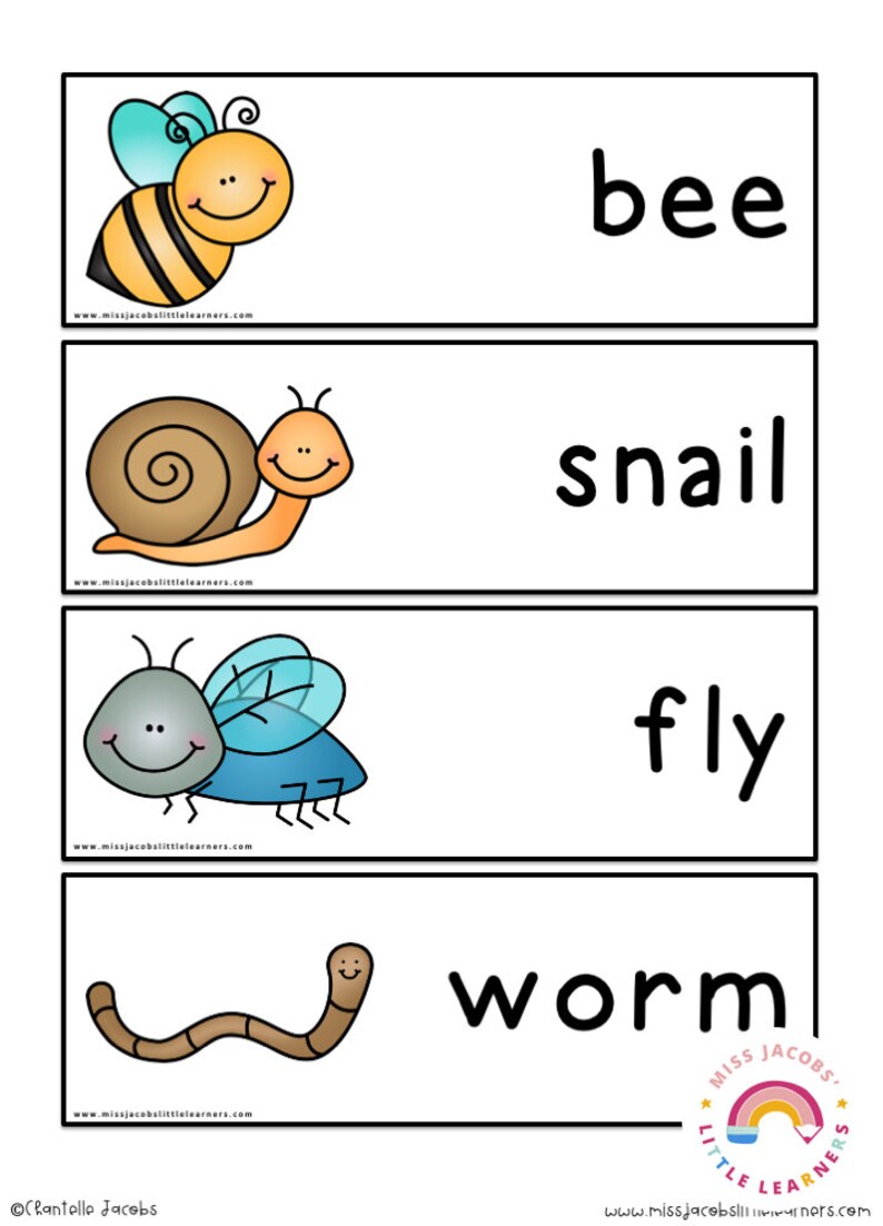 Bugs and Insects Spring Unit Perfect for Distance Learning | Etsy