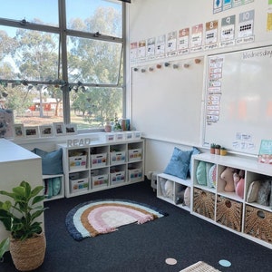 BOHO RAINBOW Number Posters | Ten Frames | Neutral Rainbow Math ...