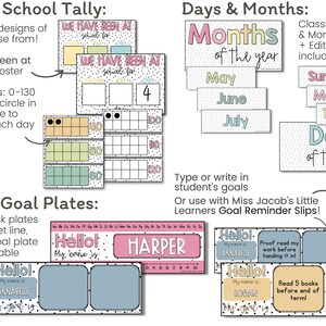 SPOTTY PASTELS Classroom Decor Bundle Muted Rainbow Decor - Etsy