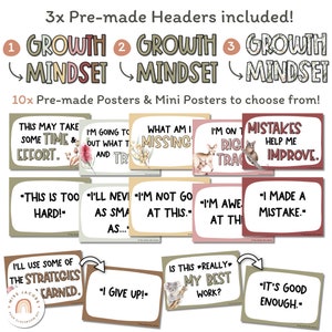 Modern Growth Mindset Display | Australiana Classroom Decor ...