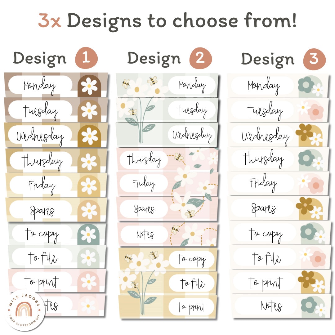 Teacher Trolley Labels | 10 Drawer Cart Labels in Daisy Gingham ...